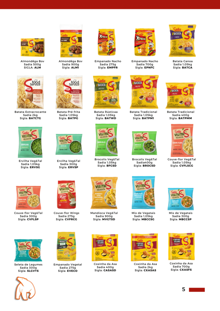 Linha de produtos Foz do Iguaçu - Difal Alimentos
