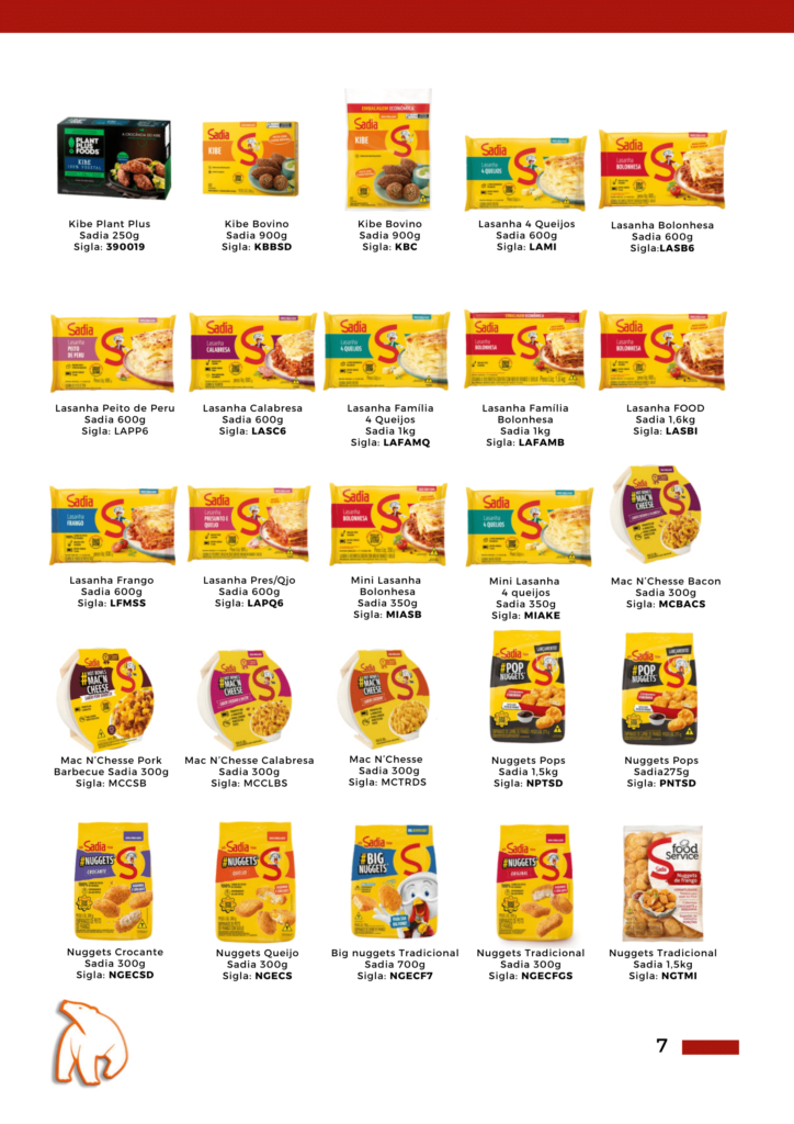 Linha de produtos Foz do Iguaçu - Difal Alimentos