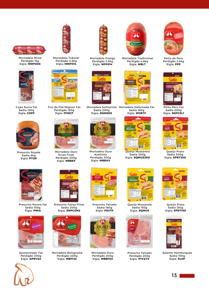 Linha de produtos Foz do Iguaçu - Difal Alimentos