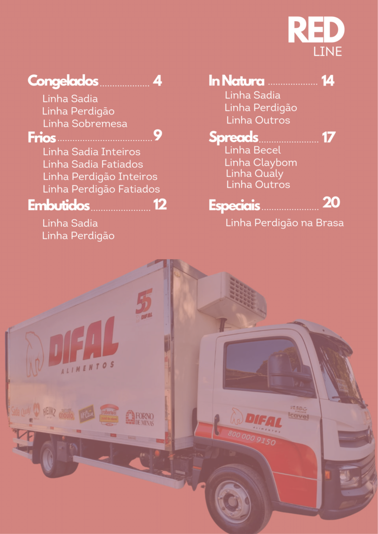 Linha de produtos Maringá e Região - Difal Alimentos